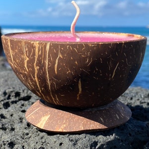Coconut Shell Candle 100% Natural Organic Coconut Candles Island Gift ...