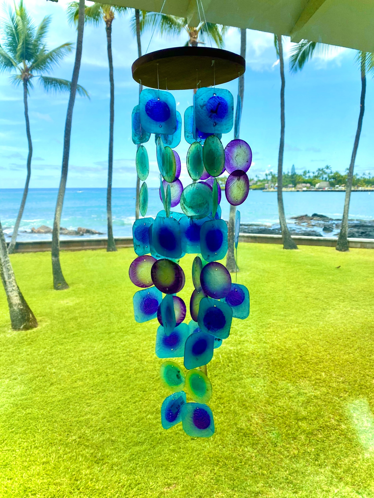 Capiz Shell Wind Chime Ocean Nautical Decor. Soothing Stream Sound of ...