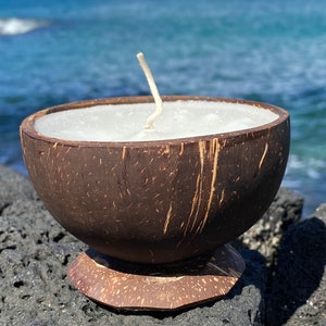 Coconut Shell Candle 100% Natural Organic Coconut Candles Island Gift ...