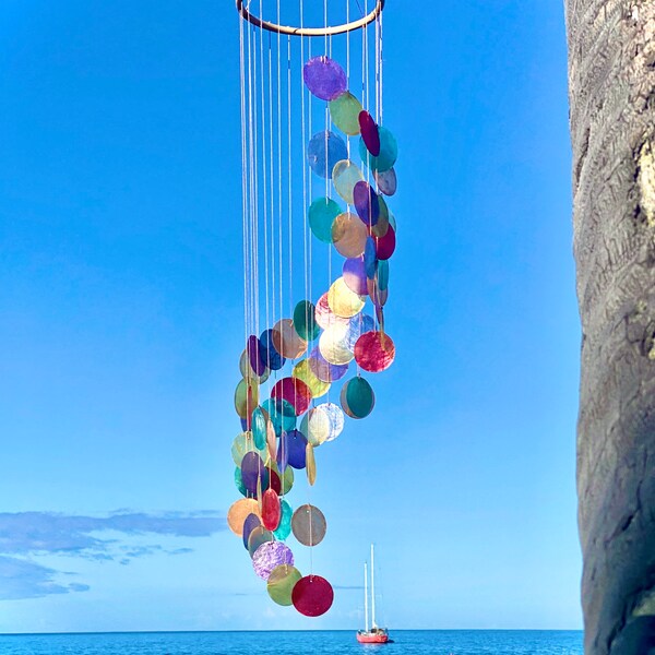 Rainbow Wind Chime - Etsy