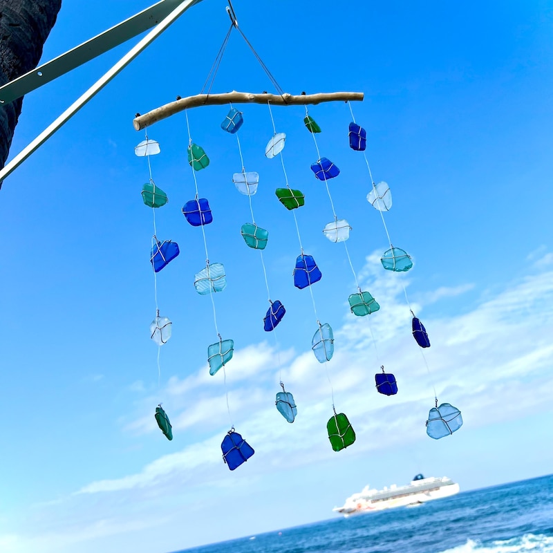 Sea Glass Chimes Handmade - Etsy