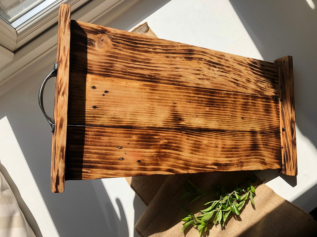 Reclaimed Wood Tray Wooden Tray Upcycled Wood Tray - Etsy