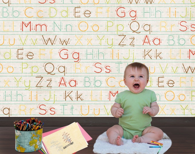 ABC Digital Backdrop - Photography Background Prop for Children ...