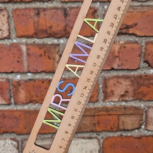 Personalised Ruler , Teachers Ruler , Teachers Gift , Leavers Gift ...