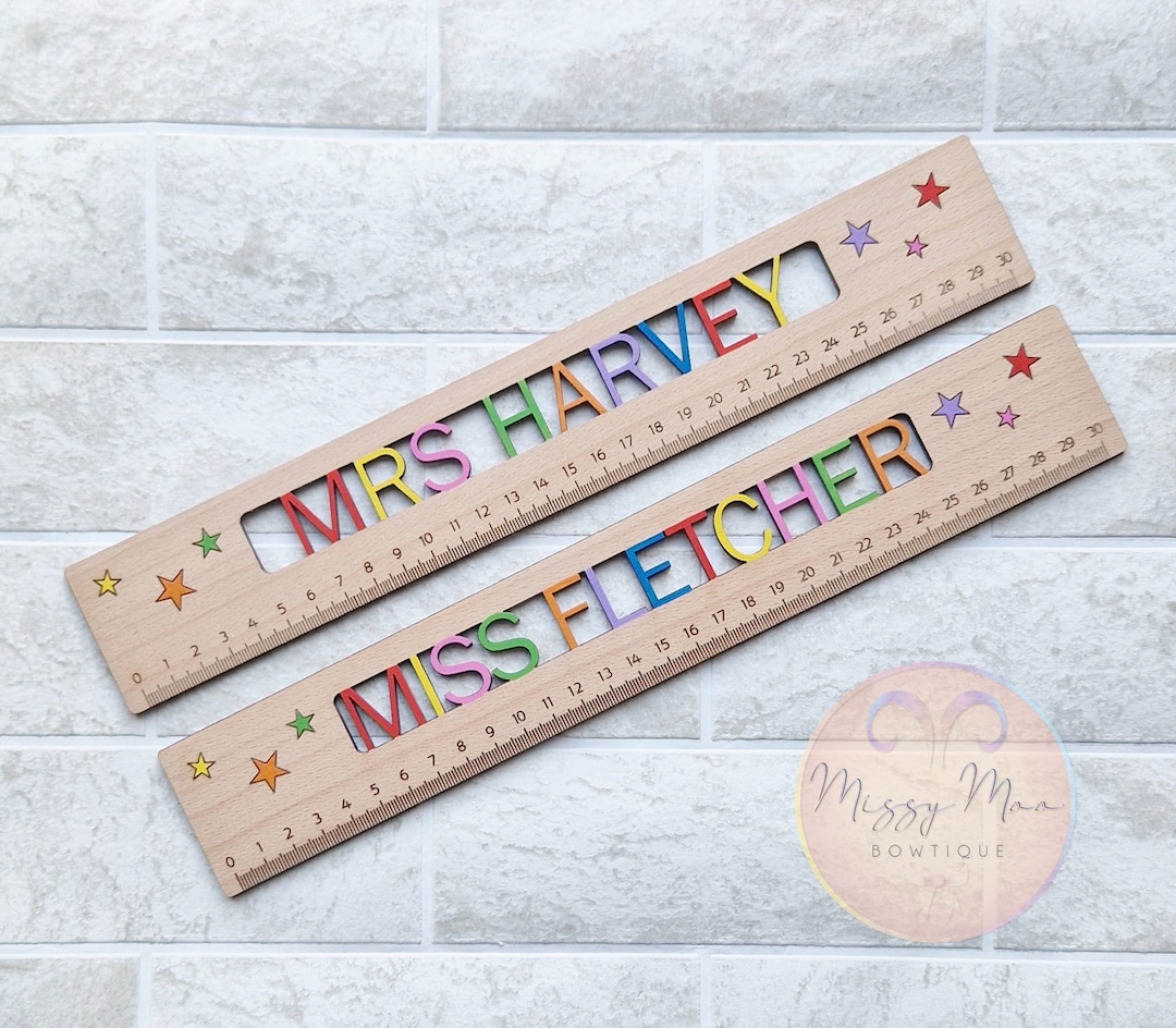 Personalised Ruler , Teachers Ruler , Teachers Gift , Leavers Gift ...