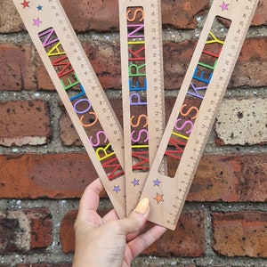 Personalised Ruler , Teachers Ruler , Teachers Gift , Leavers Gift ...