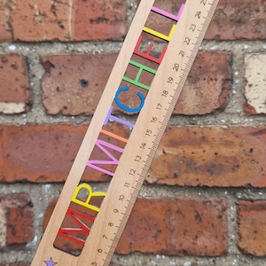 Personalised Ruler , Teachers Ruler , Teachers Gift , Leavers Gift ...