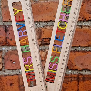 Personalised Ruler , Teachers Ruler , Teachers Gift , Leavers Gift ...