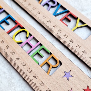 Personalised Ruler Teachers Ruler Teachers Gift Leavers - Etsy