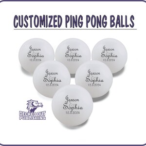 Personalized Ping Pong Balls | Text or Photos | HD Color Printed | 2 ...