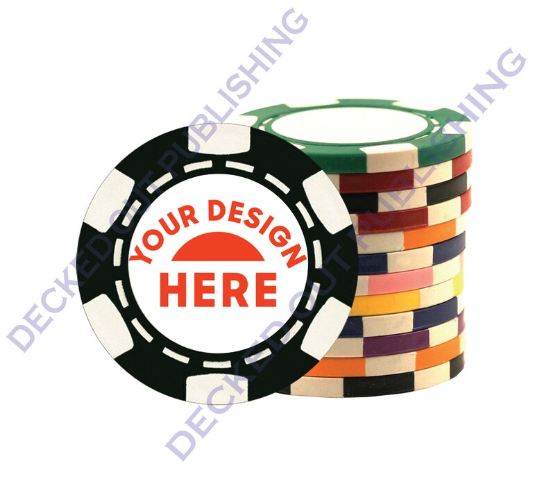 Custom Poker Chips Your Image or Text Gift Wedding | Etsy
