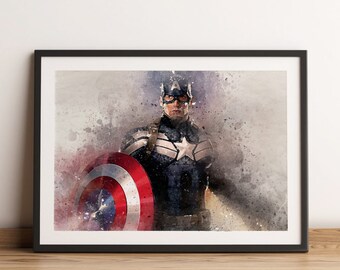 Captain America Frame - Etsy