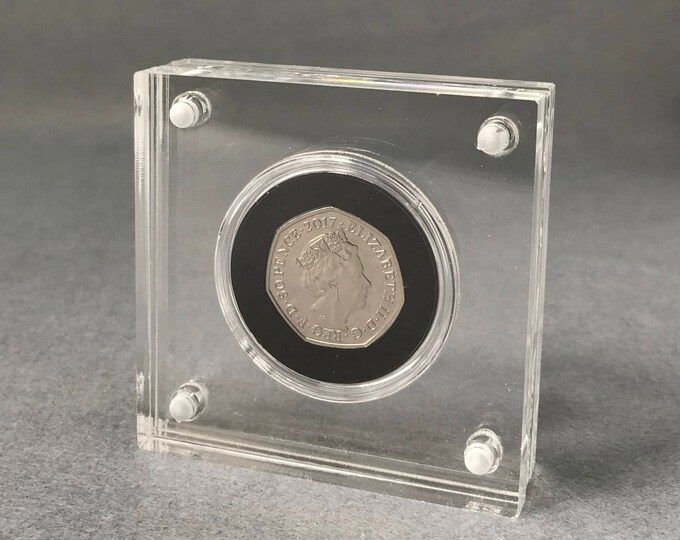 50p Perspex Coin Display, Ideal for Beatrix Potter Collection Coins - Etsy