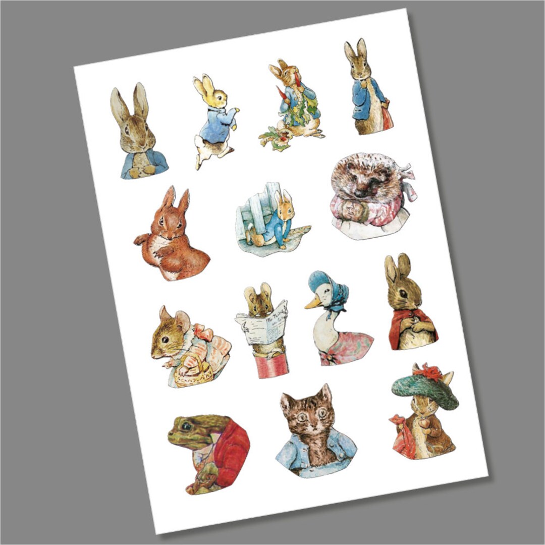1 X Full Set Beatrix Potter Decals Stickers - FAST FREE DELIVERY - Etsy