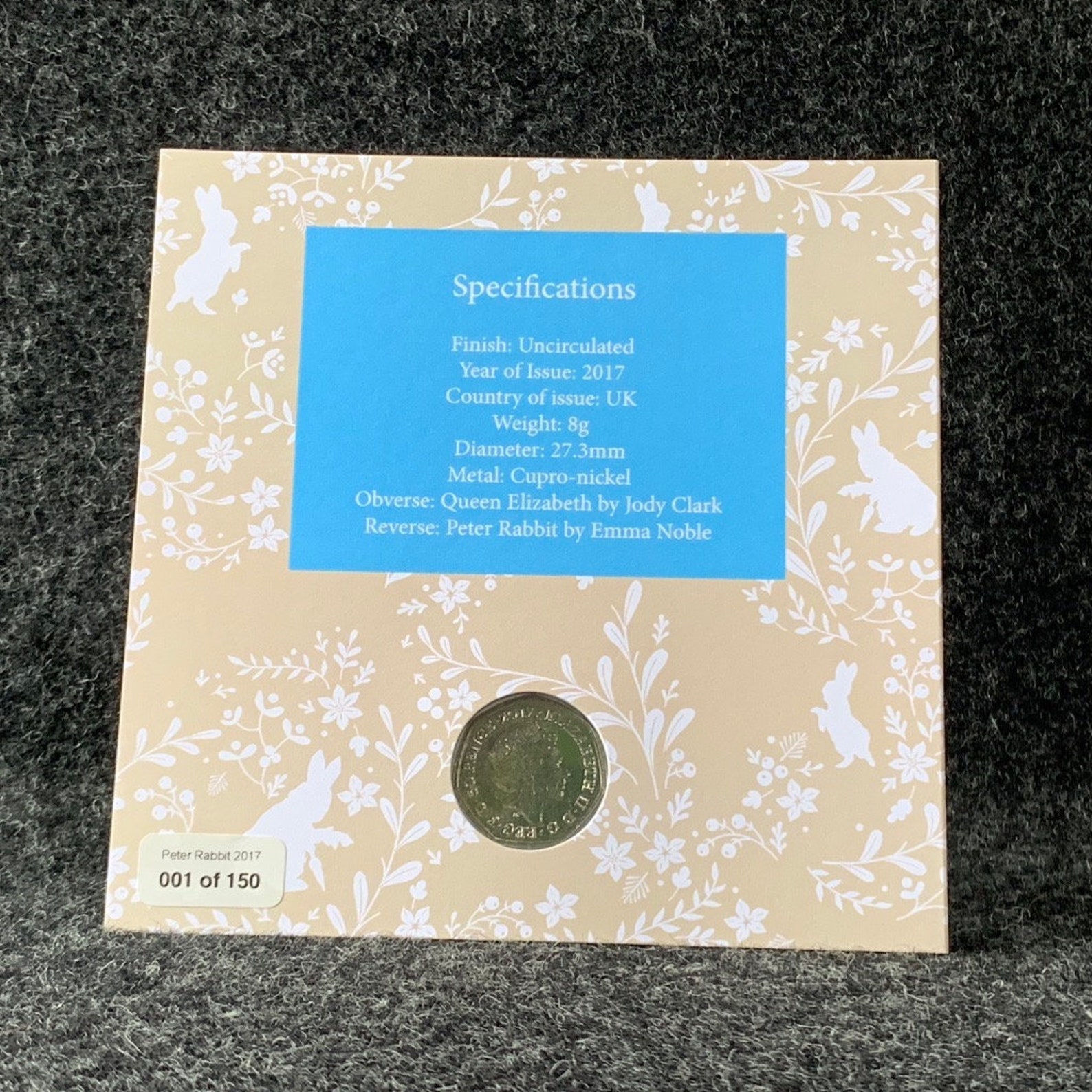 Peter Rabbit 50p Coin Beatrix Potter Coin Collection 2017 - Etsy