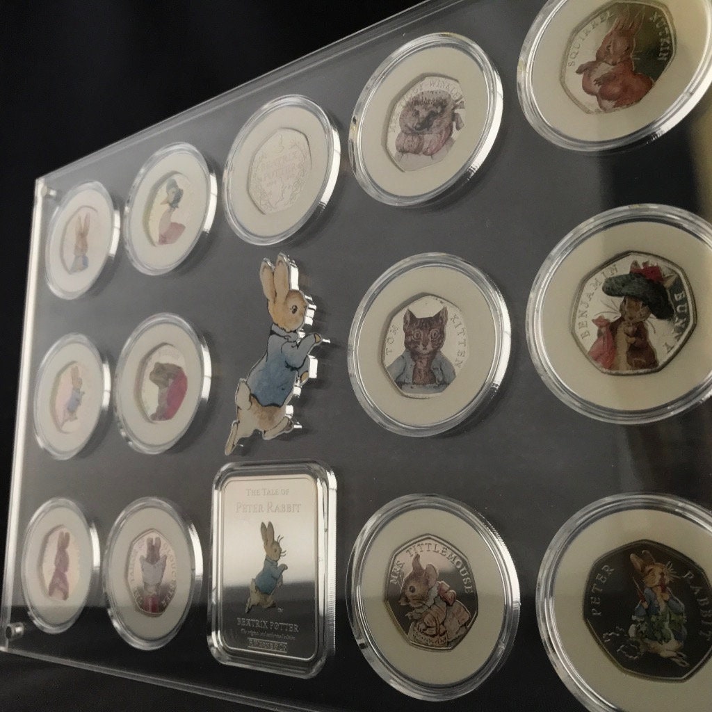 Peter Rabbit Ingot and Coin Display Beatrix Potter Collection | Etsy