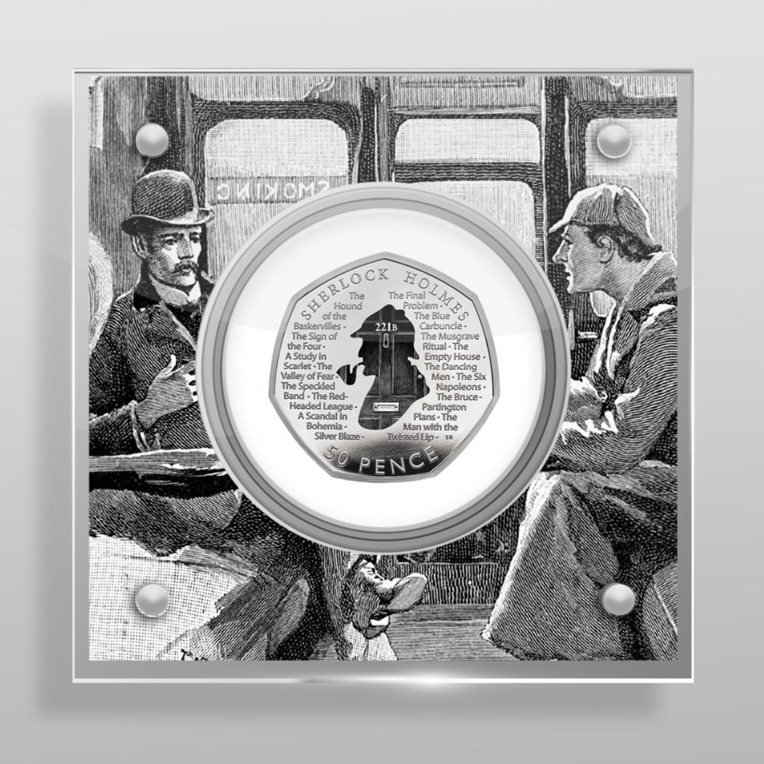 Sherlock Holmes 50p 221b Coin and Perspex Display - Etsy