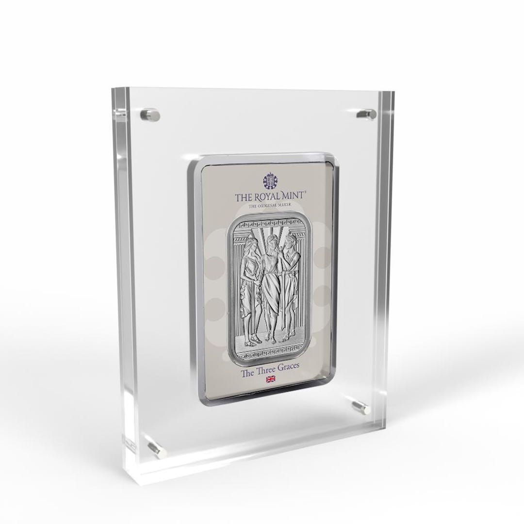 Three Graces 1oz Silver Minted Bar Acrylic Display Case - Etsy