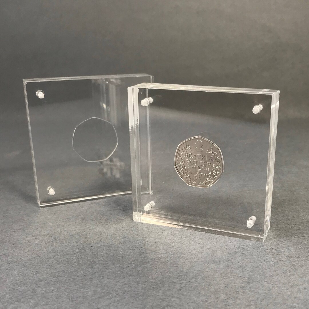 50p Perspex Coin Display, Beatrix Potter Collection Coins - Etsy