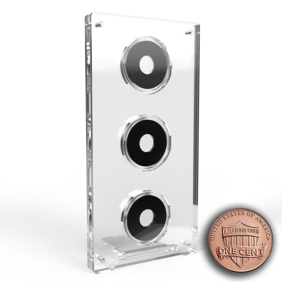 US Cent Acrylic 3 Coin Display Case Holder - Etsy