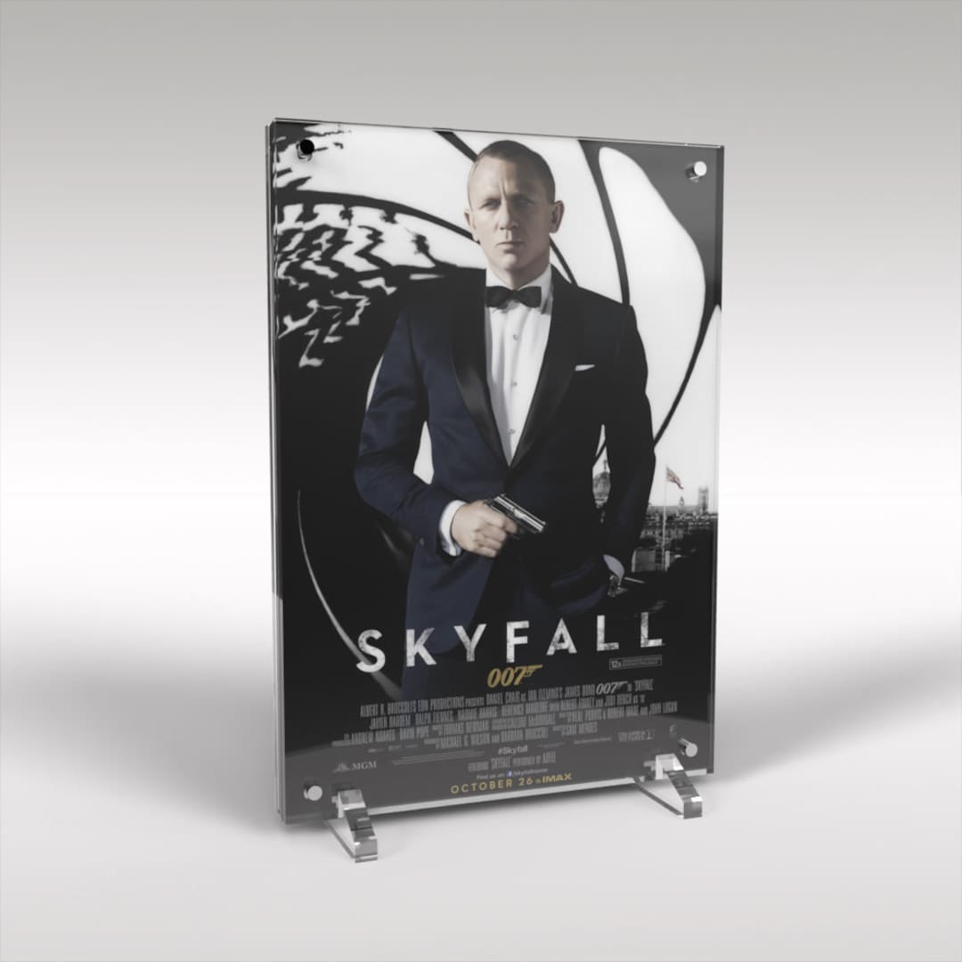 Daniel Craig James Bond Skyfall Movie Poster Artwork Acrylicart Display ...