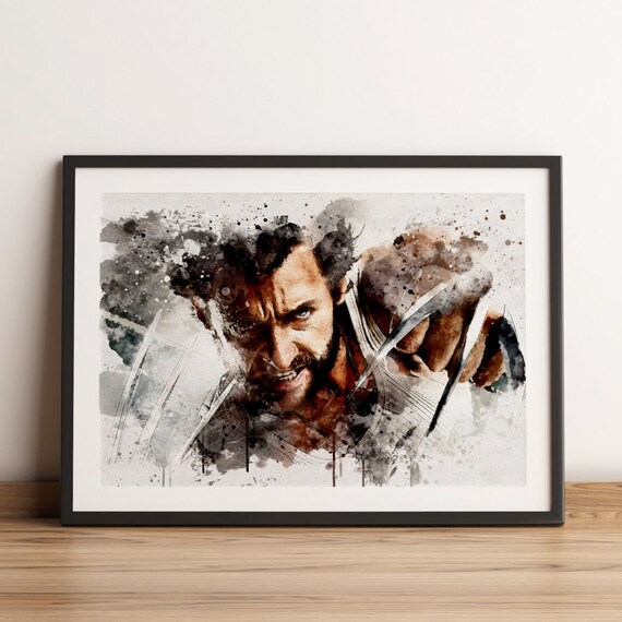 X-men Wolverine Wall Art Poster Frame and Canvas Option | Etsy