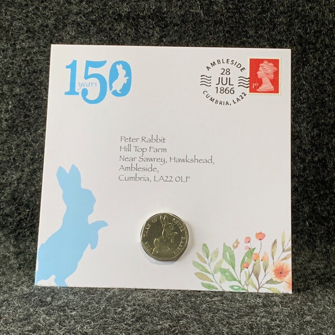 Peter Rabbit 50p Coin, Beatrix Potter Coin Collection 2017 - Etsy