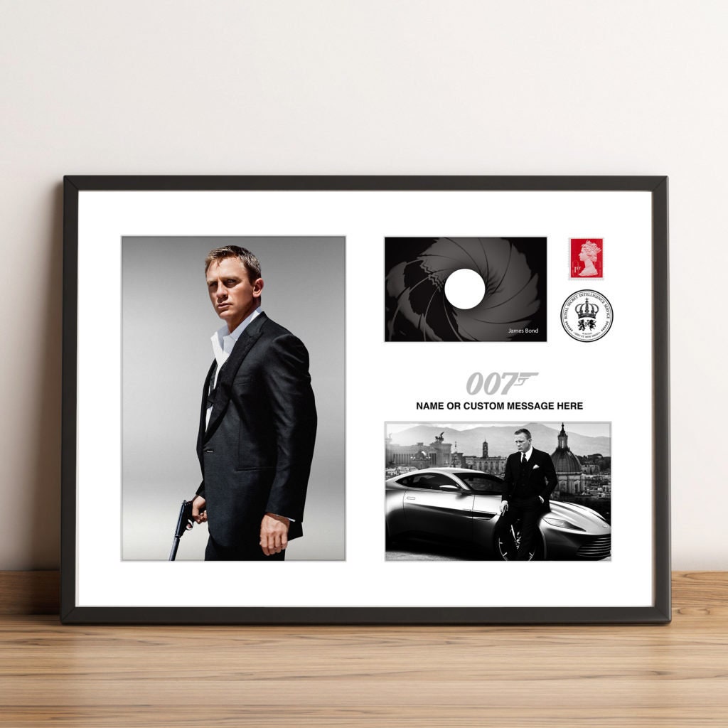 Daniel Craig James Bond Wall Art Print Poster A4 - Etsy