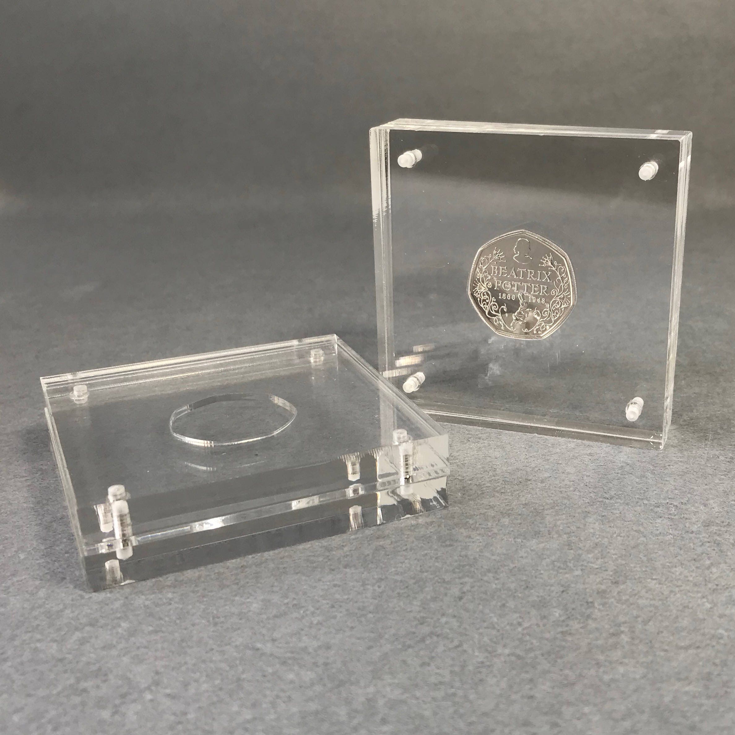 50p Perspex Coin Display Beatrix Potter Collection Coins - Etsy