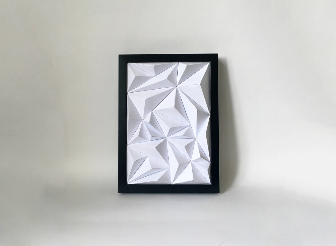 S | Ridges | Papercraft | 3D Paper Poster | DIY | Template | Printable ...