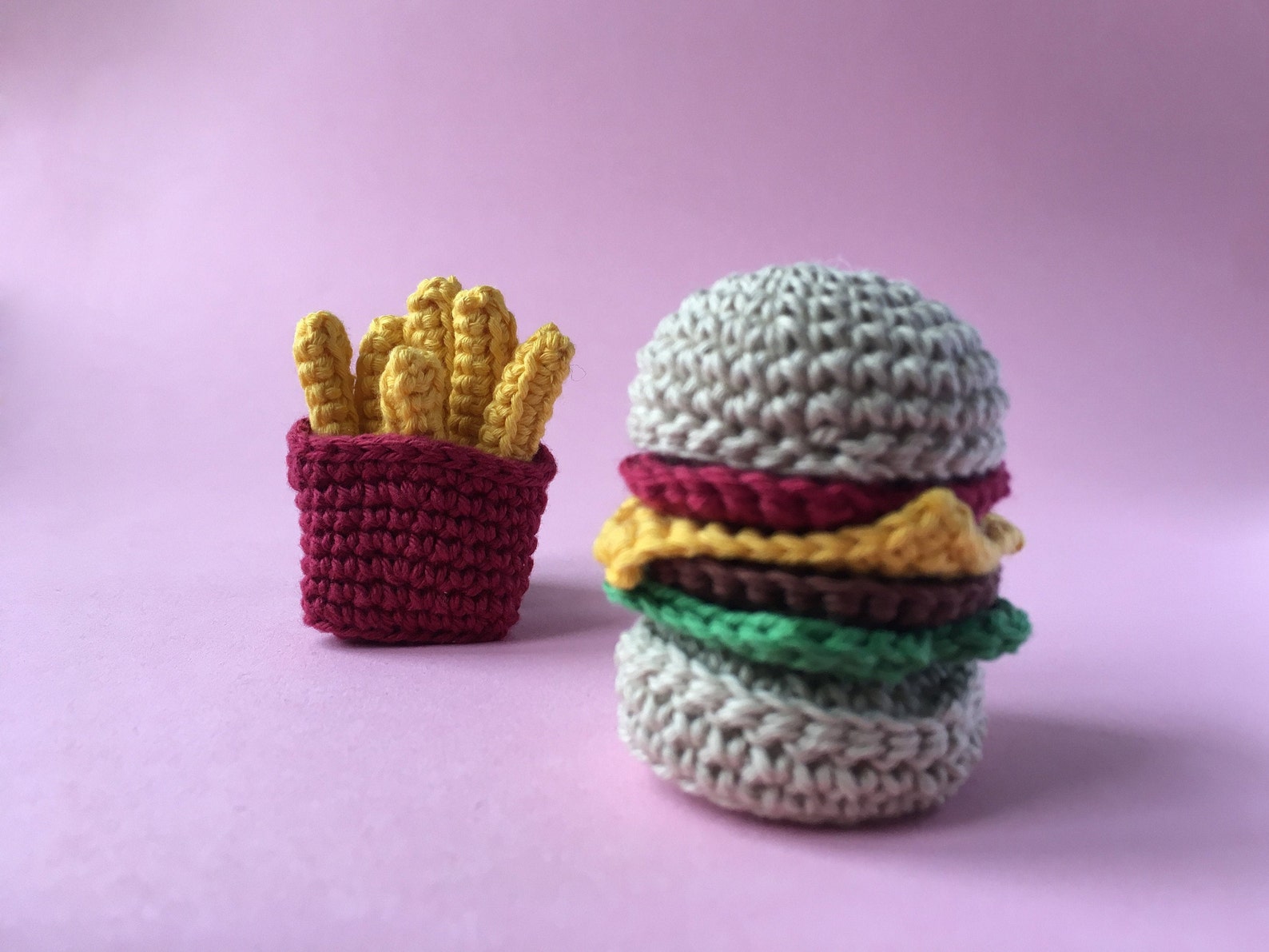 Mini French Fries CROCHET PATTERN Crochet Play Food | Etsy