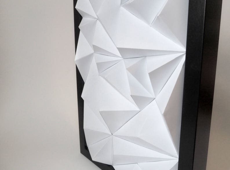 S | Ridges | Papercraft | 3D Paper Poster | DIY | Template | Printable ...