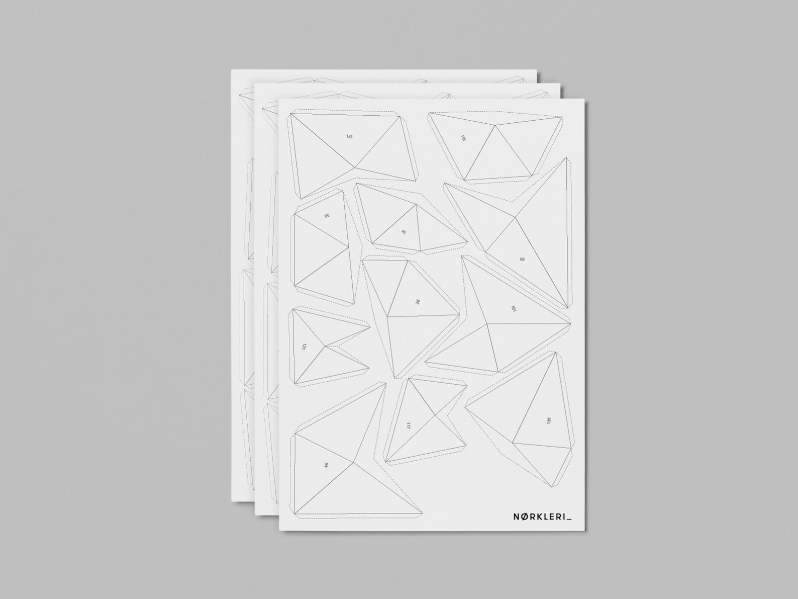 XL Ridges Papercraft 3D Paper Poster DIY Template - Etsy Hong Kong