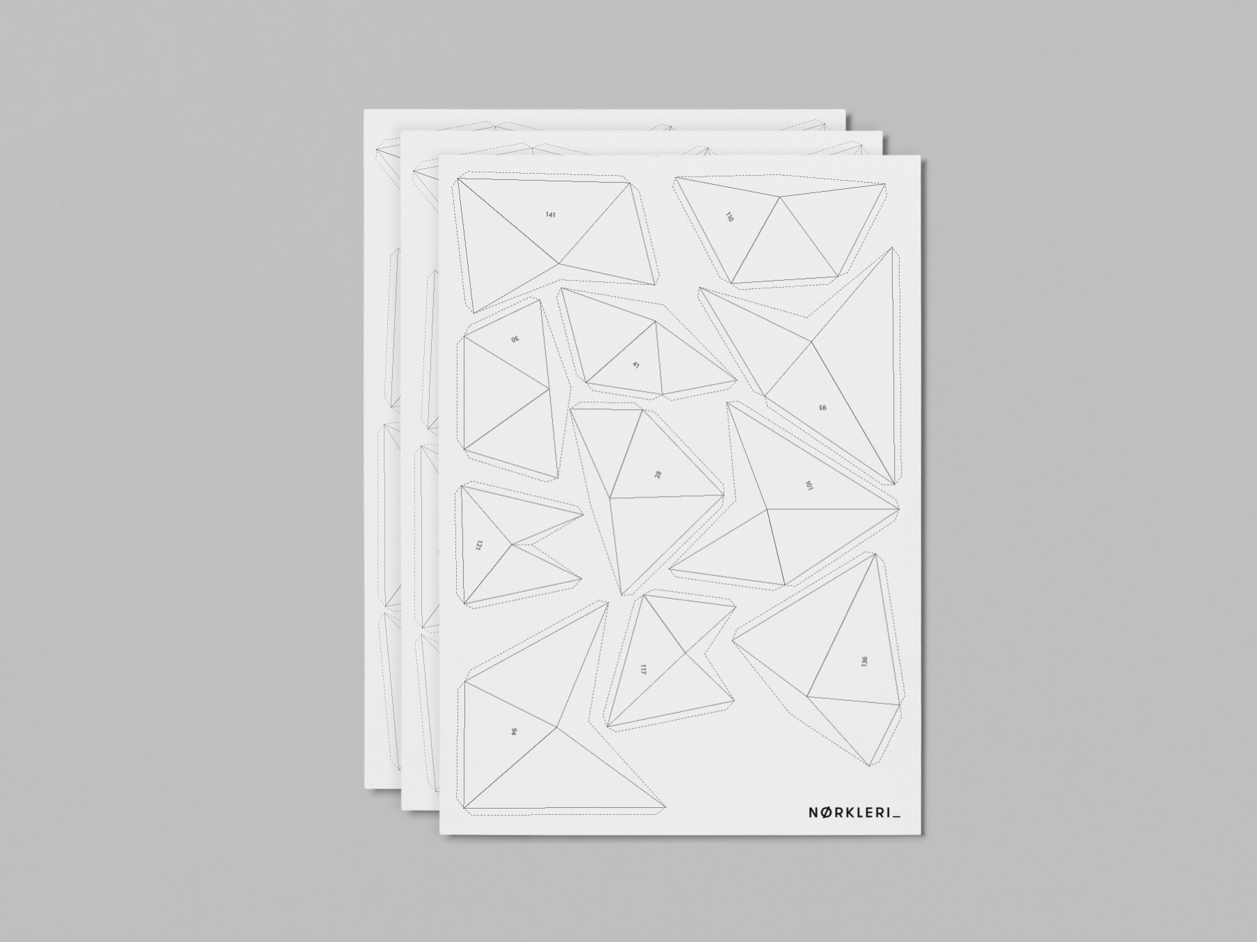 XL Ridges Papercraft 3D Paper Poster DIY Template - Etsy Hong Kong