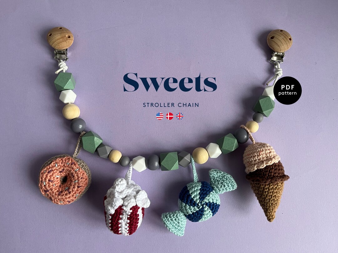 Sweets Stroller Chain | CROCHET PATTERN | Mobile | Pram | Amigurumi ...
