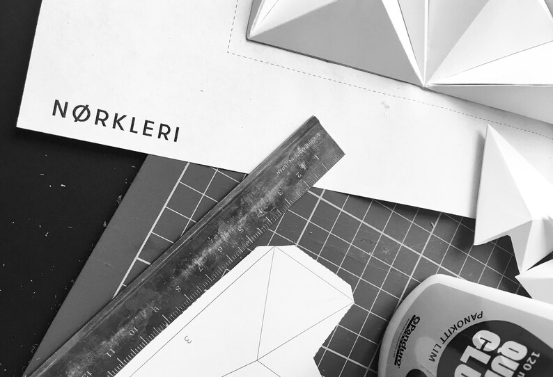 XL Ridges Papercraft 3D Paper Poster DIY Template - Etsy Hong Kong