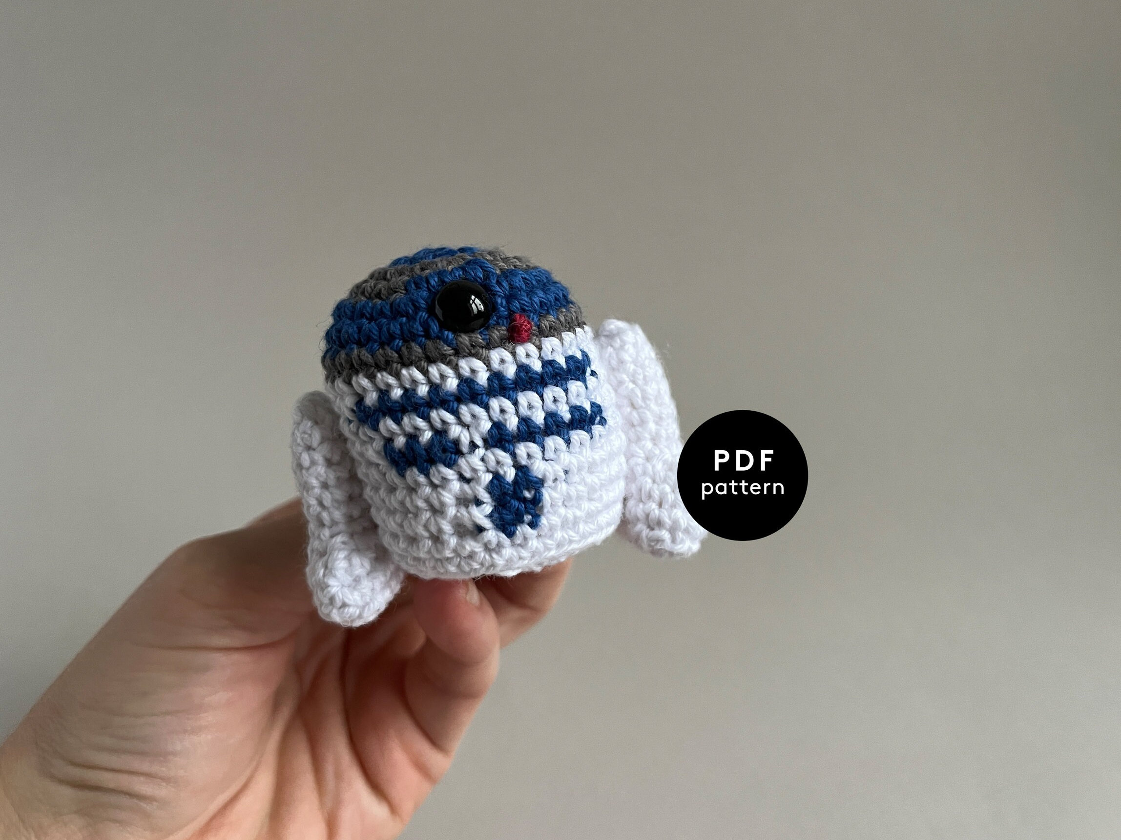Mini R2D2 | CROCHET PATTERN | Crochet Star Wars I Amigurumi | Stroller ...