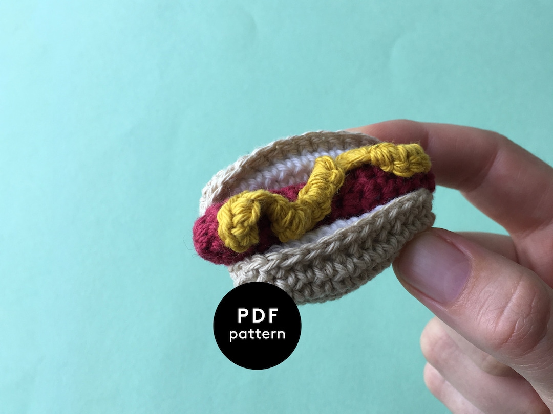 Mini Hotdog | CROCHET PATTERN | Crochet Play Food | Amigurumi ...