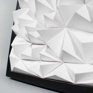 XL | Ridges | Papercraft | 3D Paper Poster | DIY | Template ...