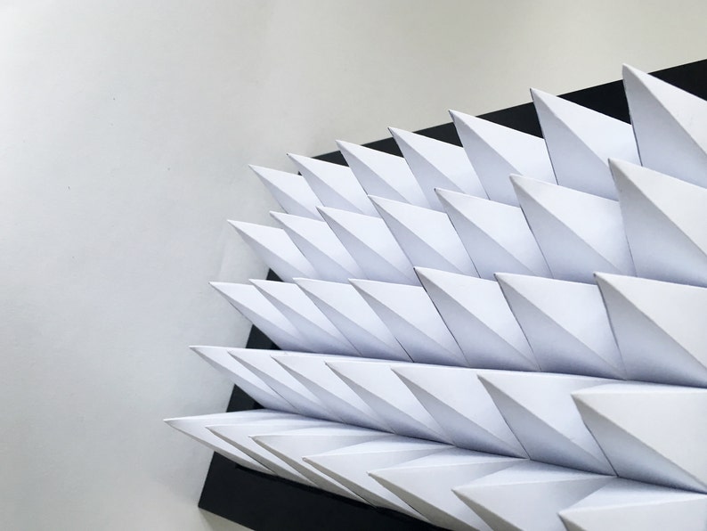 XS Ridges Square Papercraft 3D Paper Poster DIY - Etsy