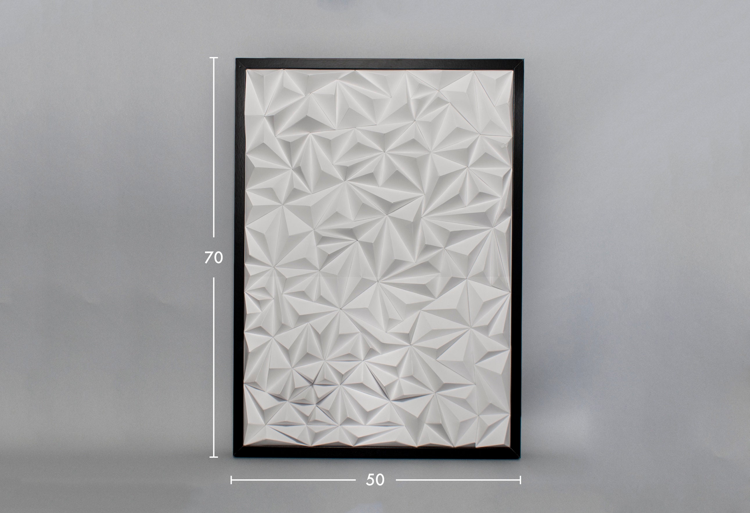 XL Ridges Papercraft 3D Paper Poster DIY Template - Etsy Hong Kong