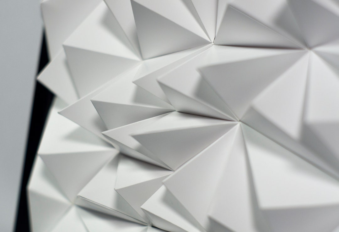 XL | Ridges | Papercraft | 3D Paper Poster | DIY | Template ...