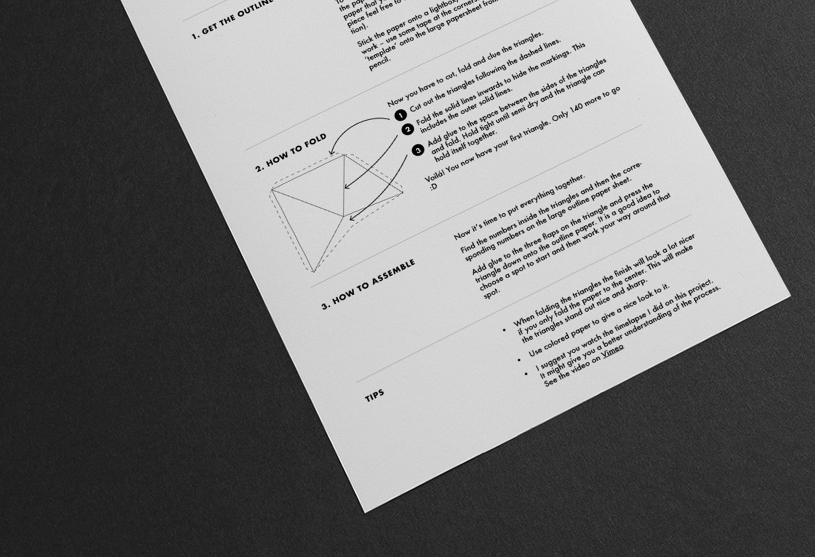 XL Ridges Papercraft 3D Paper Poster DIY Template - Etsy Hong Kong