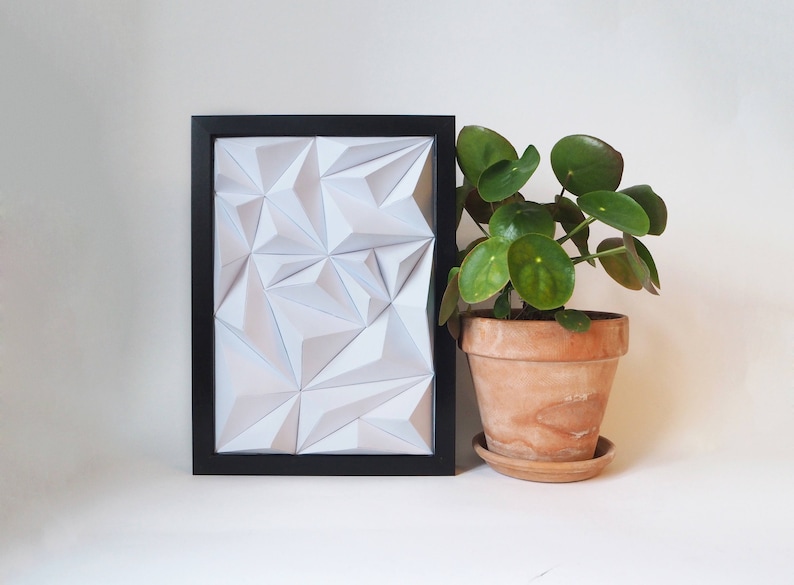 S | Ridges | Papercraft | 3D Paper Poster | DIY | Template | Printable ...