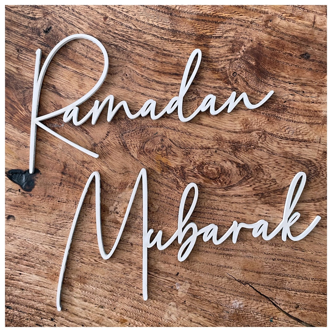 Ramadan Mubarak Wall Sign - Ramadan Wall Sign - Eid Wall Decorations ...