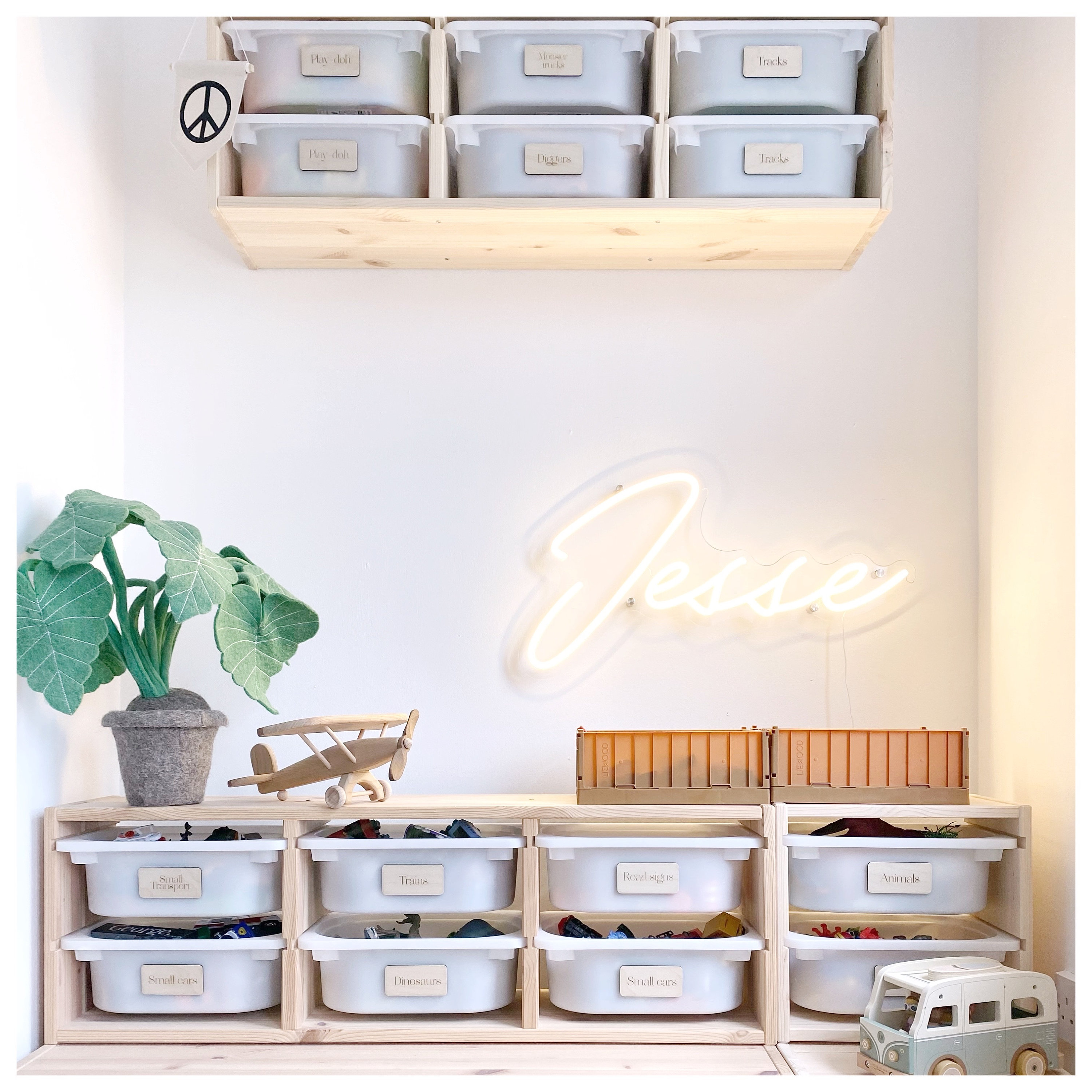 Ikea Trofast Storage Labels/wooden Label Discs/nursery Storage/ Kids ...