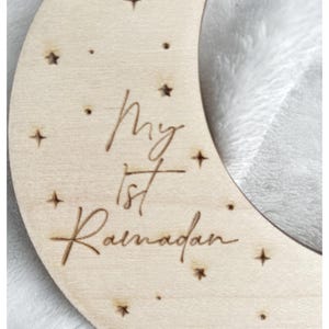 Modern Ramadan Sign, My First Ramadan Sign, Celestial Eid Plaque, Baby ...