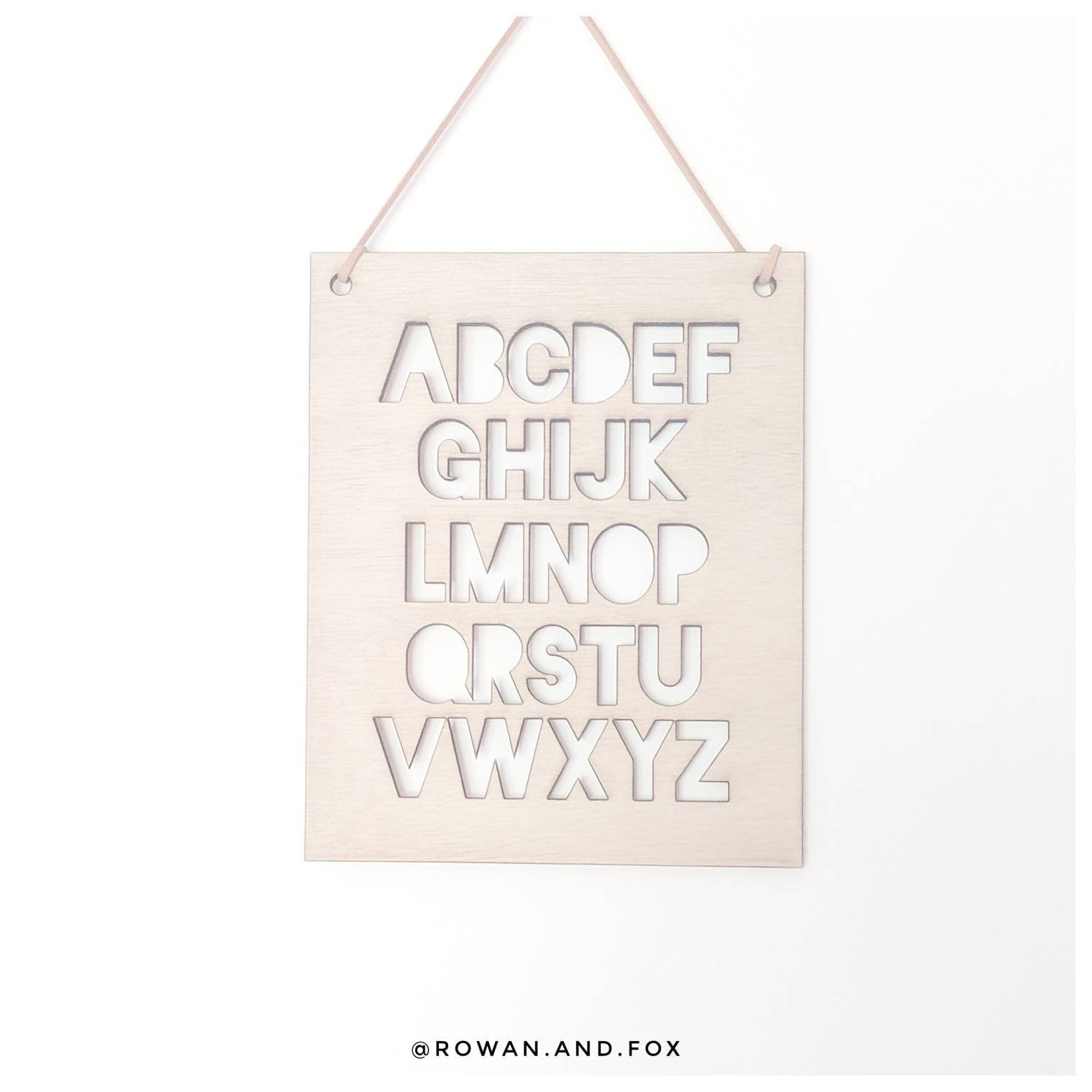 Alphabet wooden sign/nursery decor/hygge/wooden sign/ | Etsy