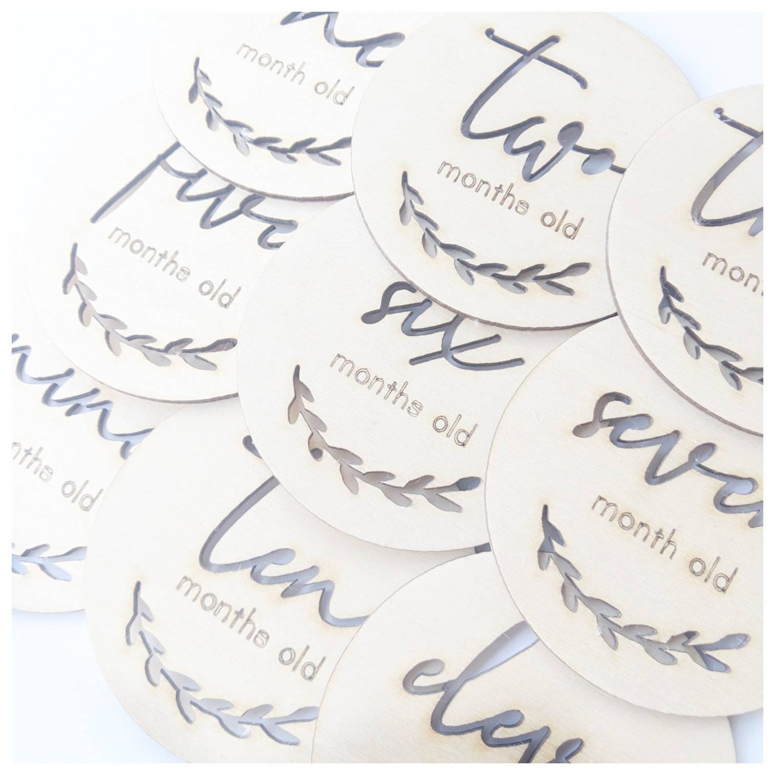 Wood Baby Milestone Discs / Baby Milestone / Wooden Discs / - Etsy UK