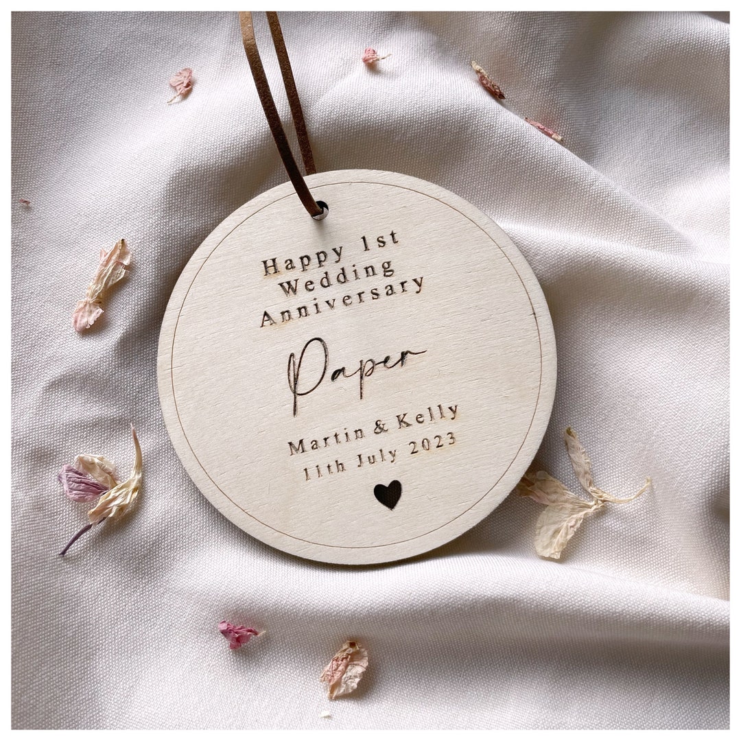 Happy Paper Anniversary, Anniversary Gift, First Anniversary, Wedding ...